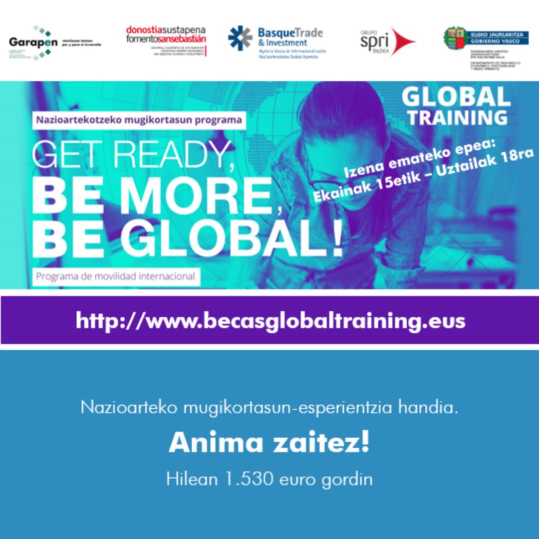 Global Training 2022 beketarako epea zabalik dago oraindik